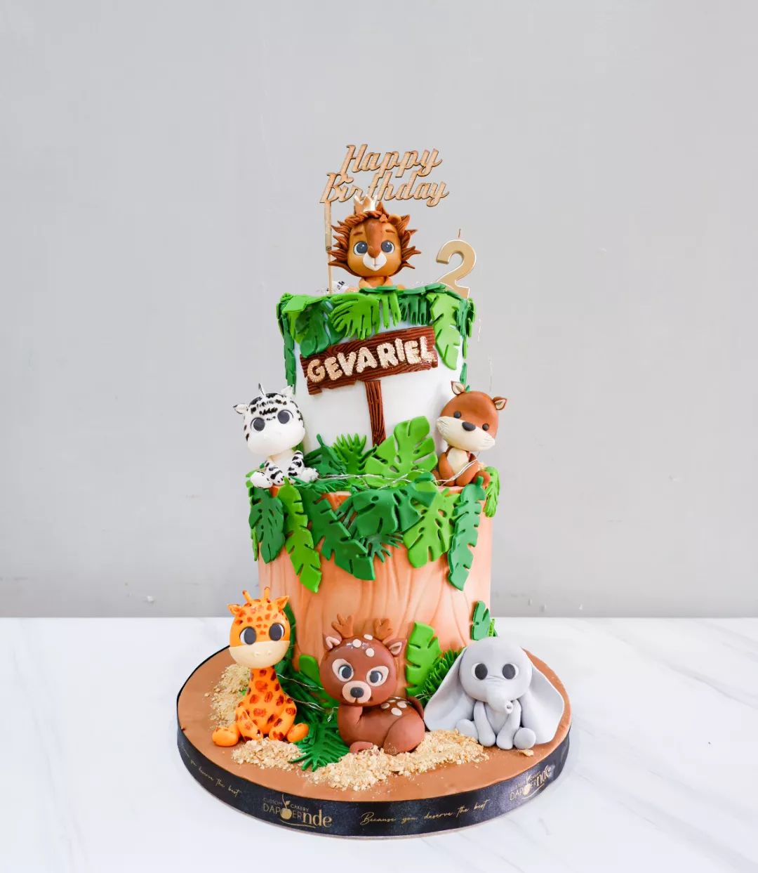 Kue Ulang Tahun Tema Jungle Animals yang Penuh Detail - Dapoer Nde